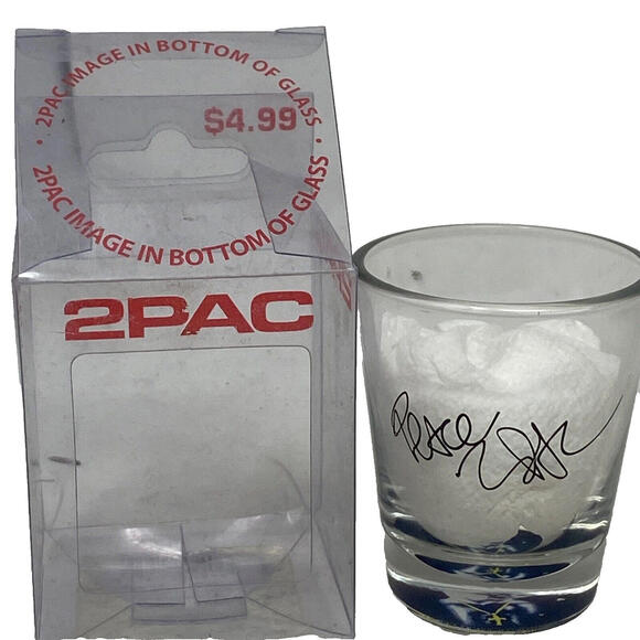Other | Tupac Shot Glass Portrait Shooter 238 Jigger Peace 2pac | Poshmark